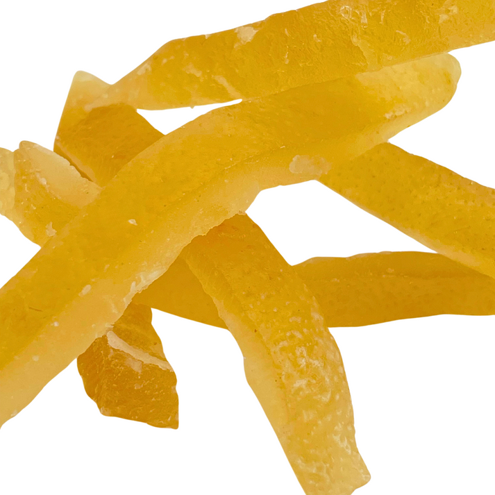 Classic Crystallized Lemon Peels – True Treats Candy